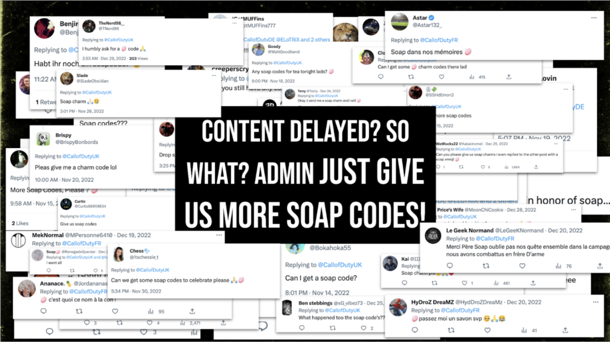 How Activision’s community got in a lather for Soap Codes - We Are ...
