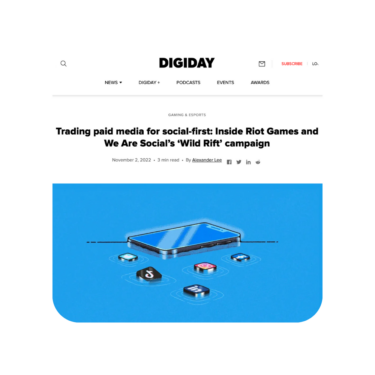 RIOT GAMES - We Are Social Australia